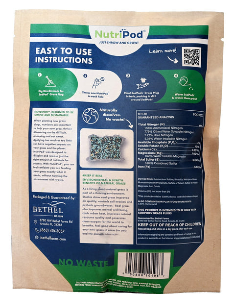 NutriPod Lawn Plugs Fertilizer – hancockseed.com