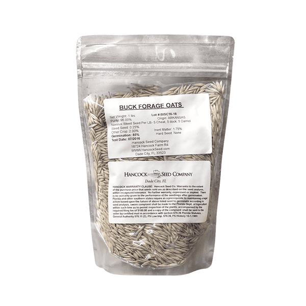 Buck Forage Oat Seed – hancockseed.com