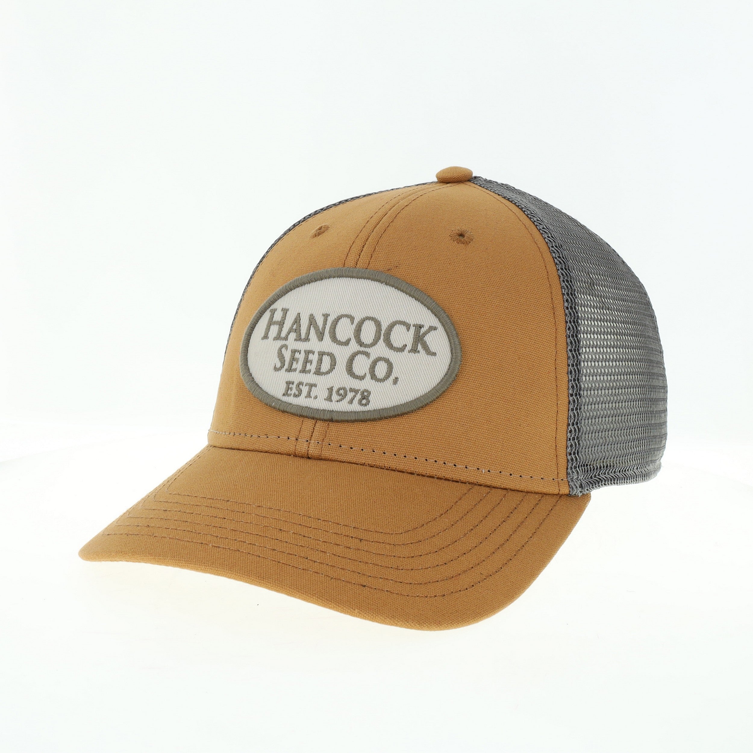 Hancock Roots Pearl Millet Beige Truckers Hat – hancockseed.com