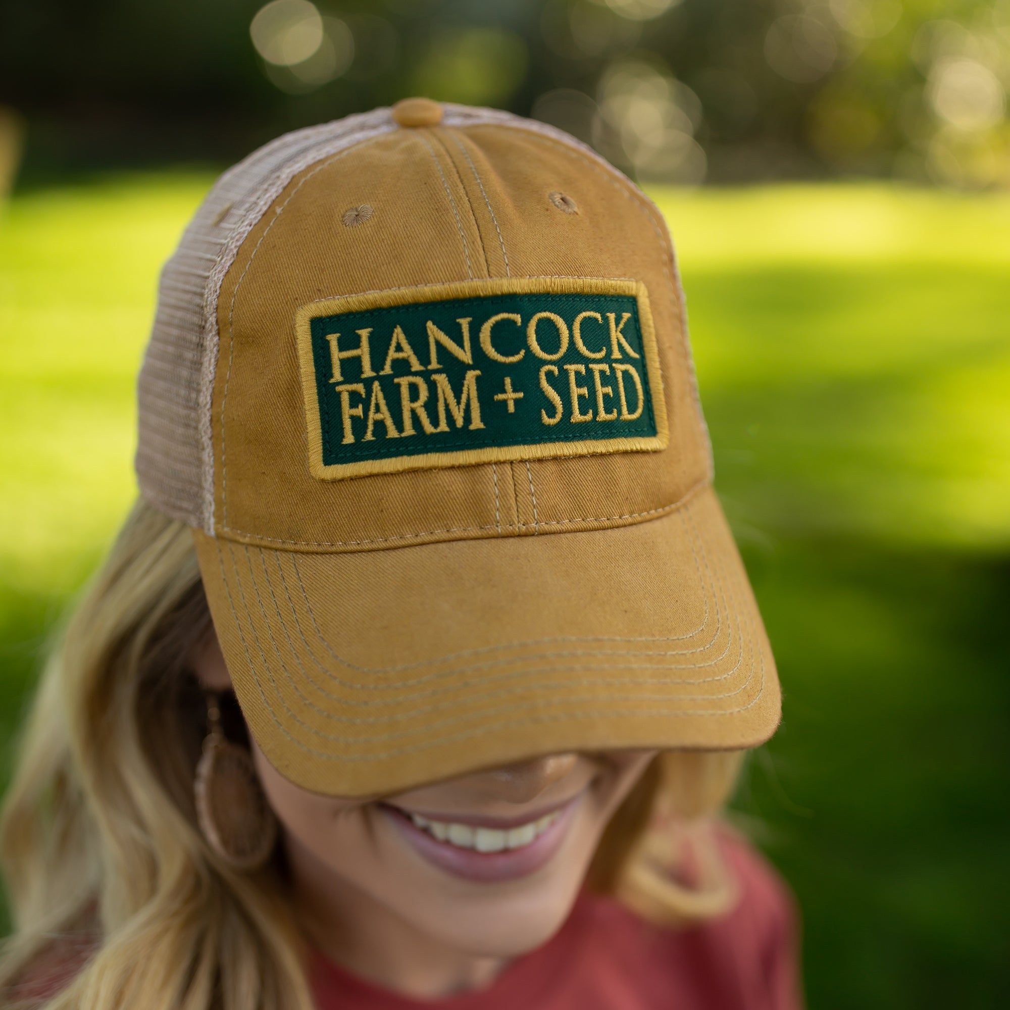 Hancock Farm + Seed Yellow Blossom Trucker Hat – hancockseed.com