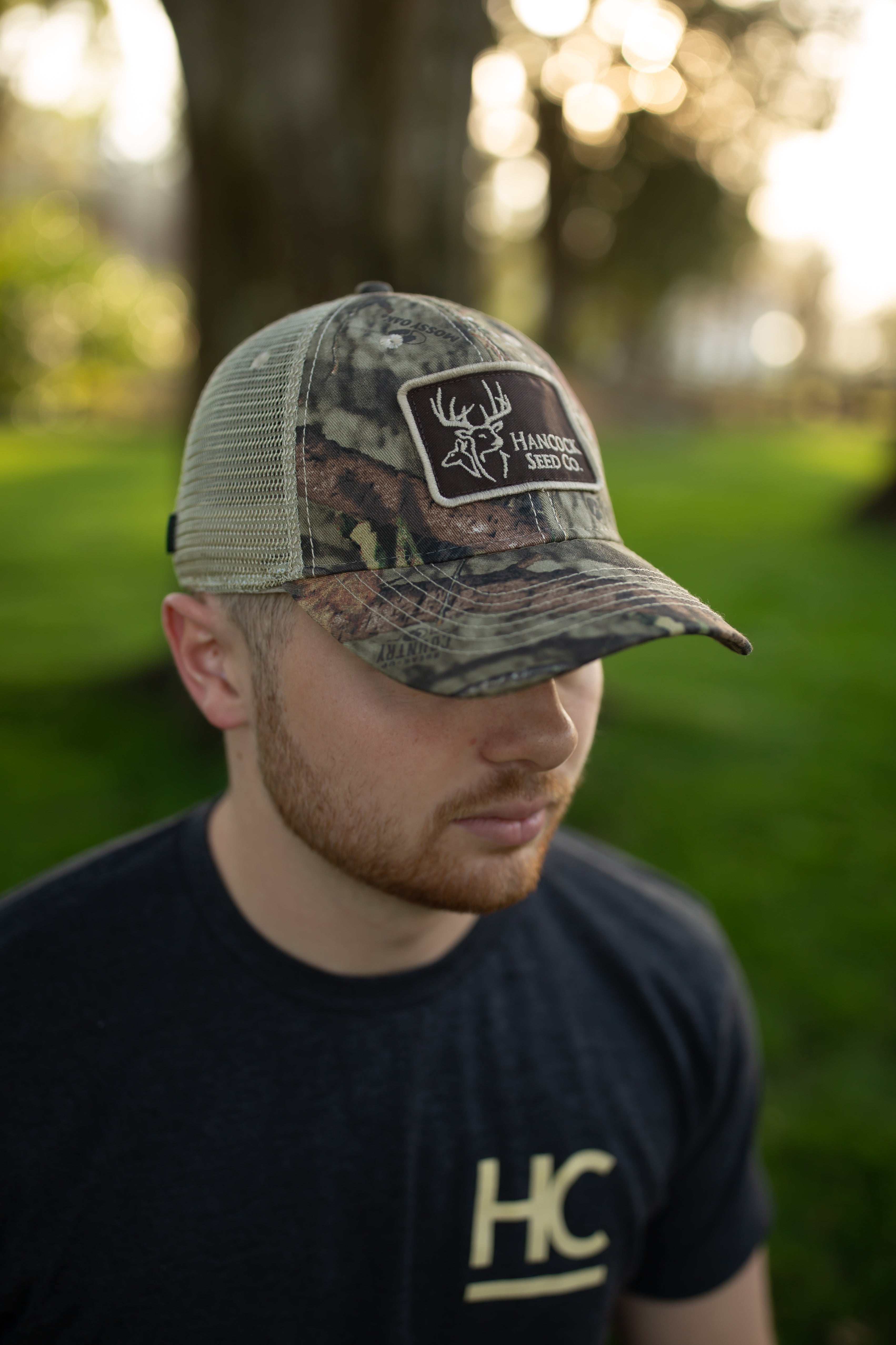 Hancock Harlan Brown Camo Hat – hancockseed.com